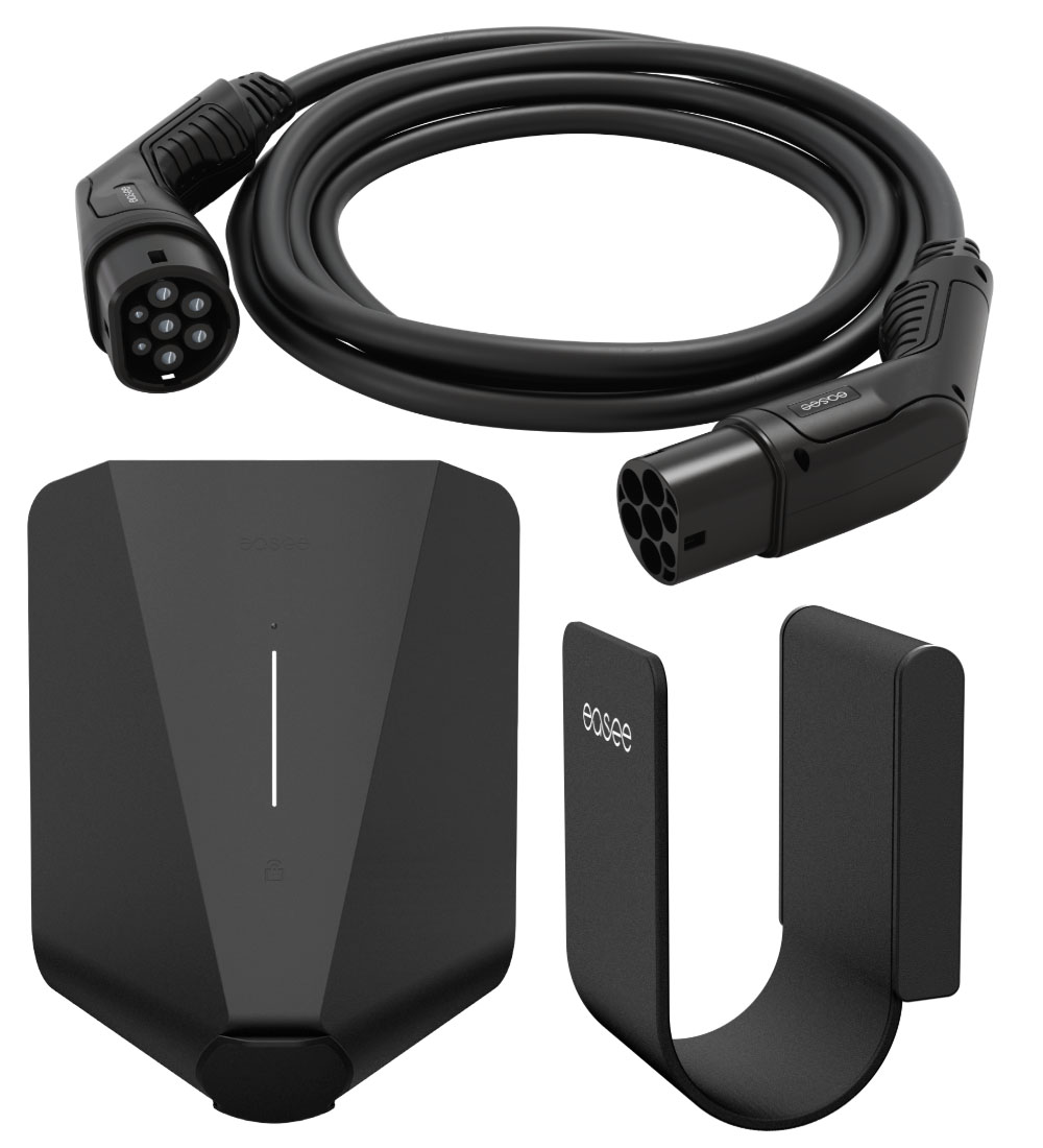 Easee One 7kW smart home EV charger installation